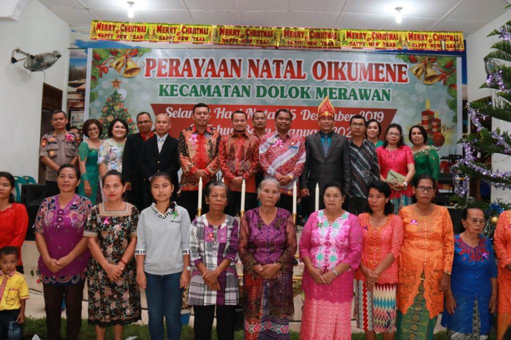 Natal Oikumene Dolok Merawan, Wabup Darma Wijaya Minta Budaya Gotong ...