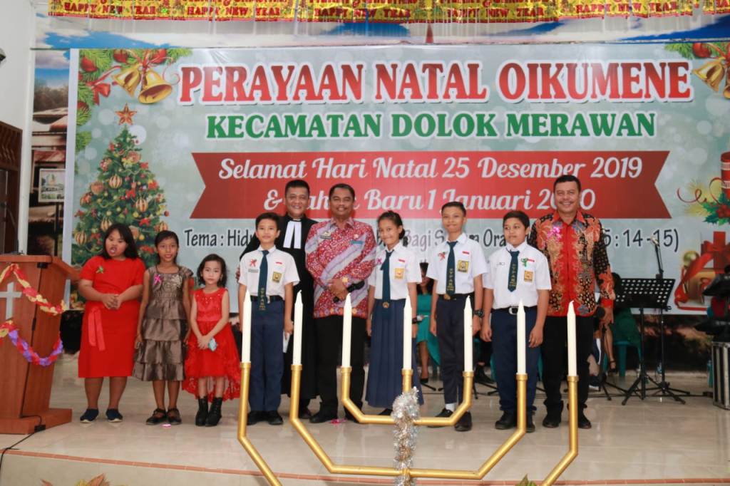 Natal Oikumene Dolok Merawan, Wabup Darma Wijaya Minta Budaya Gotong ...